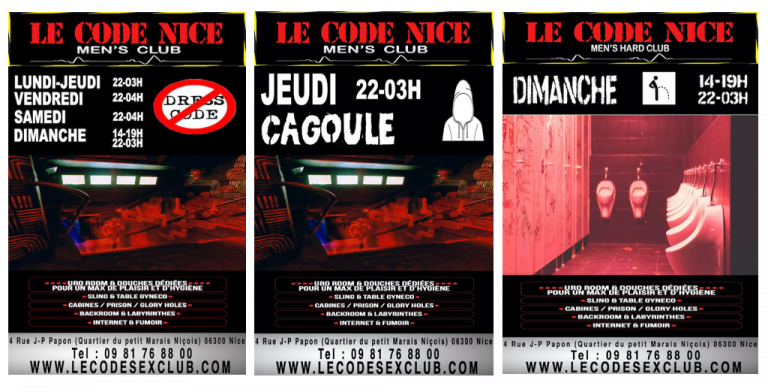 Le CODE NICE – Cruising Bar Gay